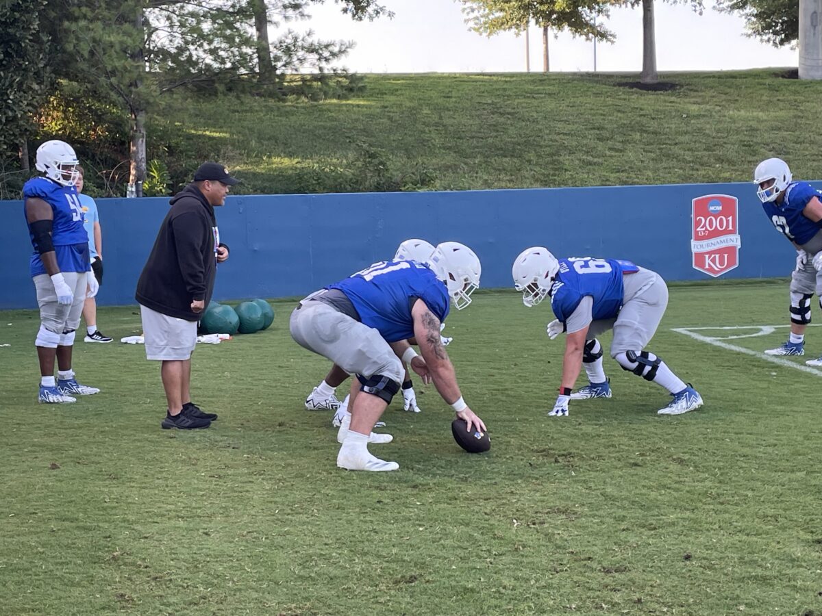 Bumgardner, Foster locked in center competition late in fall camp - KU ...